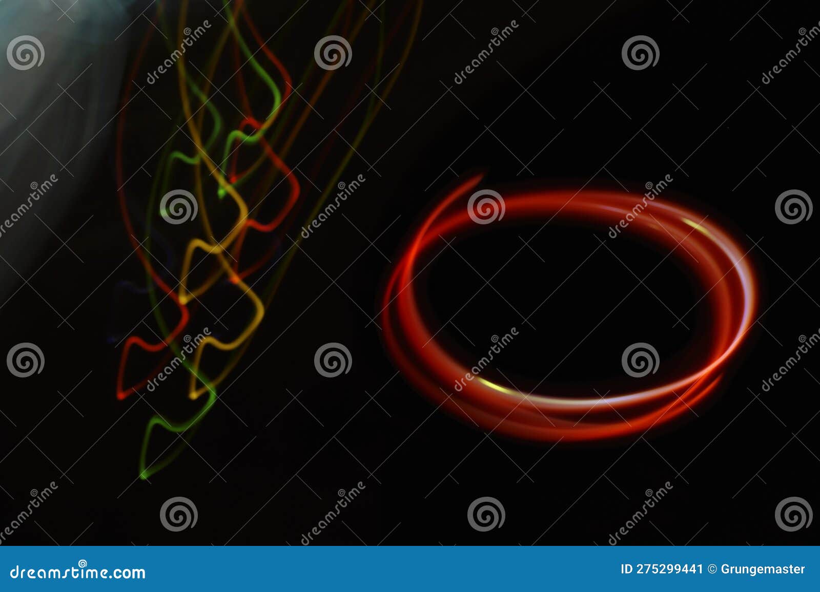 Abstract Background, Light Tracks Using Icm Technique Stock Image ...