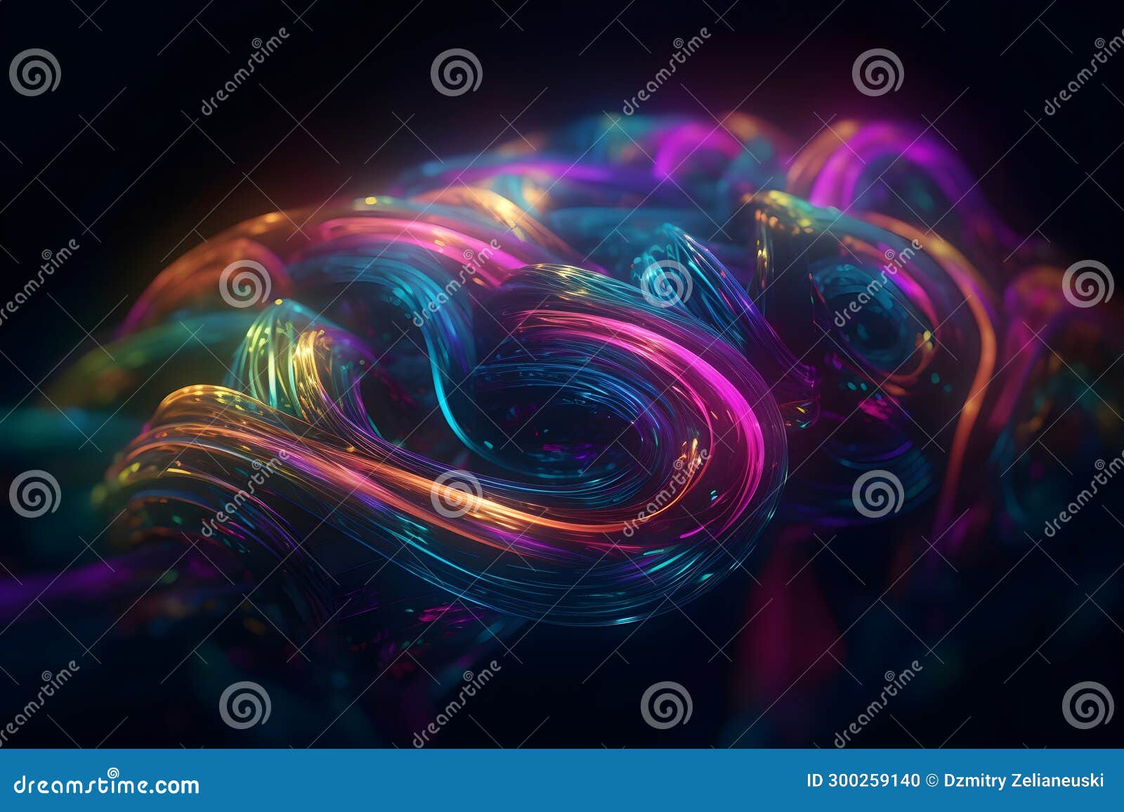 Abstract Background with Lights. Generative AI Stock Illustration ...