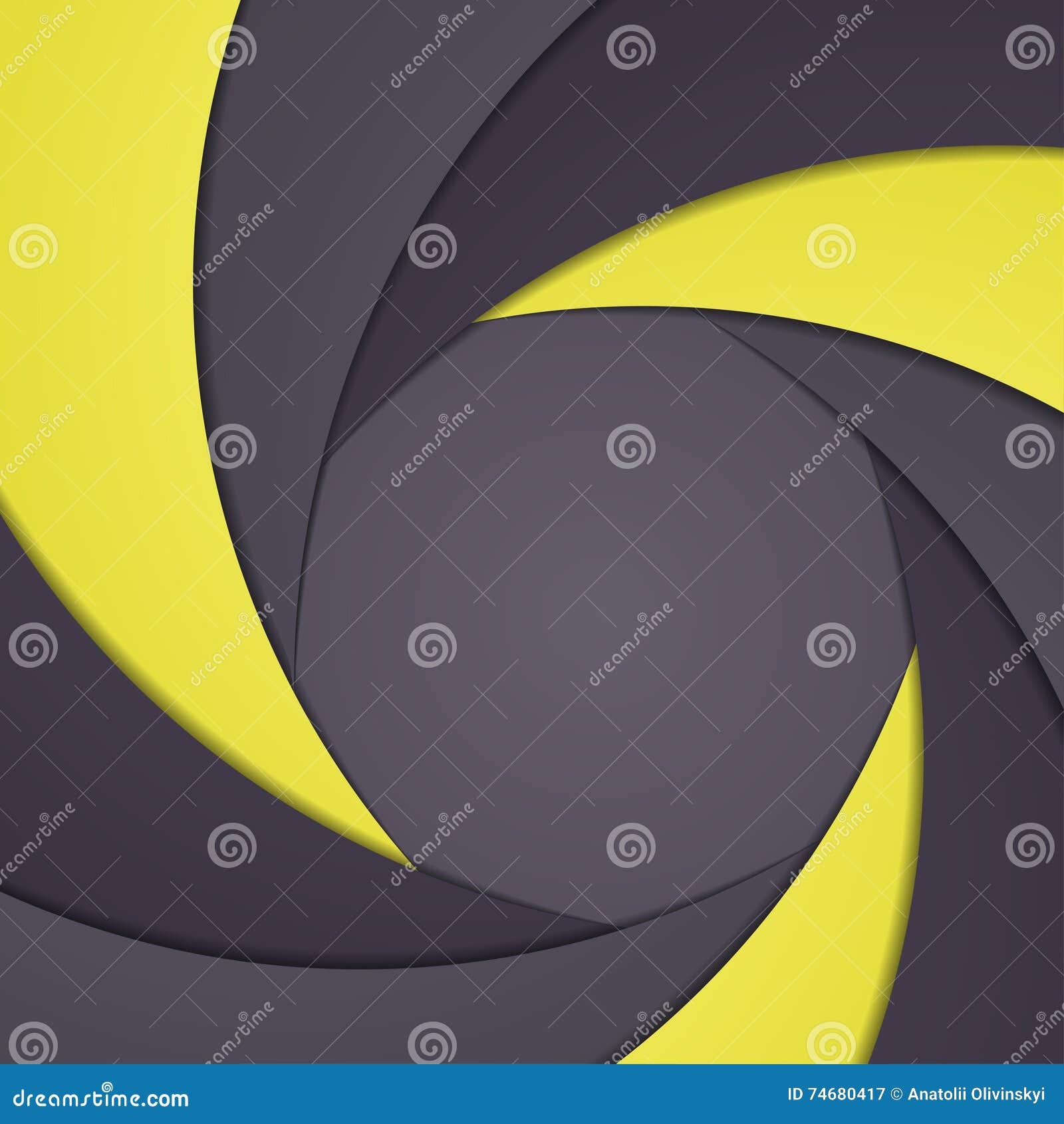 Aperture Like Symbol. Circular Icon With Lamellas Cartoon Vector ...