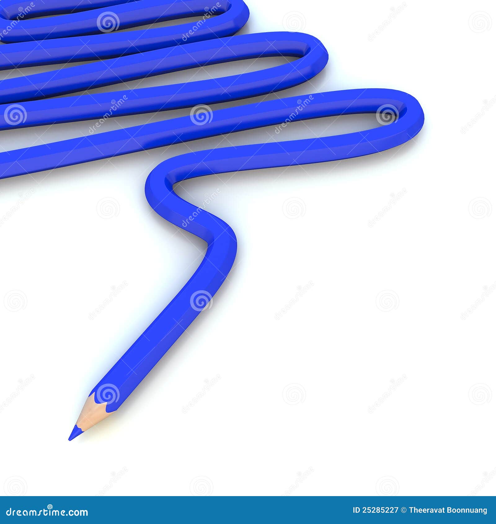 Abstract Background Line of Colour Pencil Stock Illustration ...