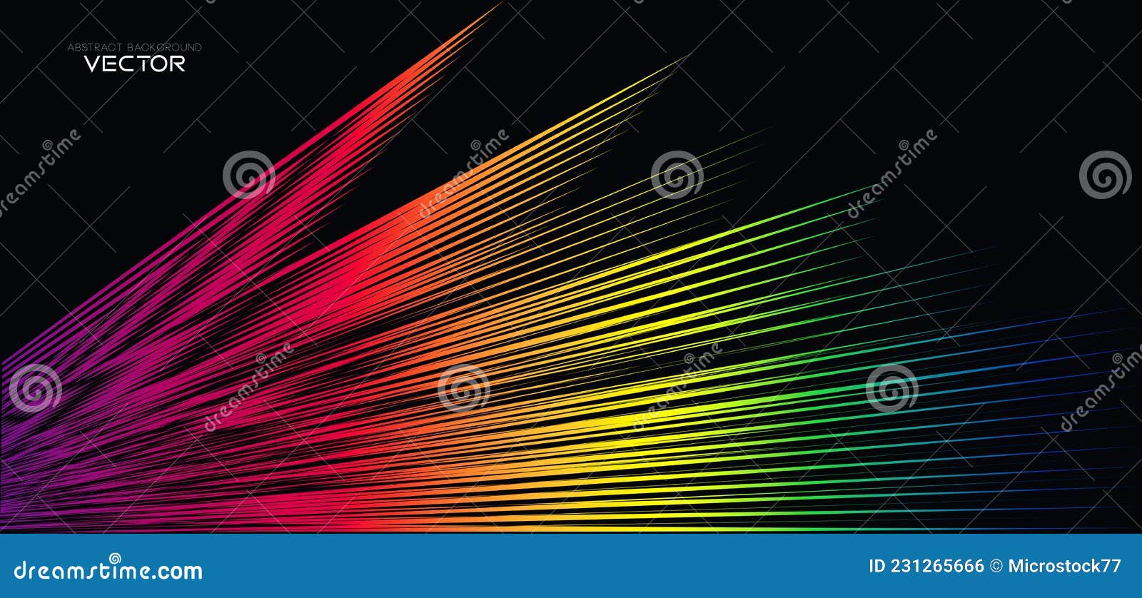 Abstract Background, Line Dynamic Effect Multicolor Vector Stock Vector ...