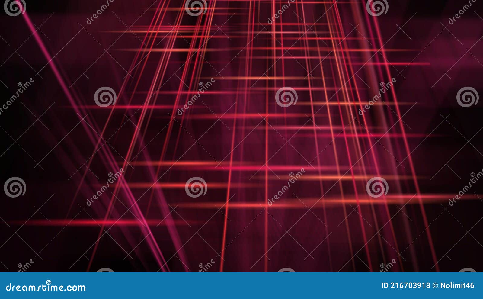 Abstract Background with Lines in the Dark Space, 3d Render Computer ...
