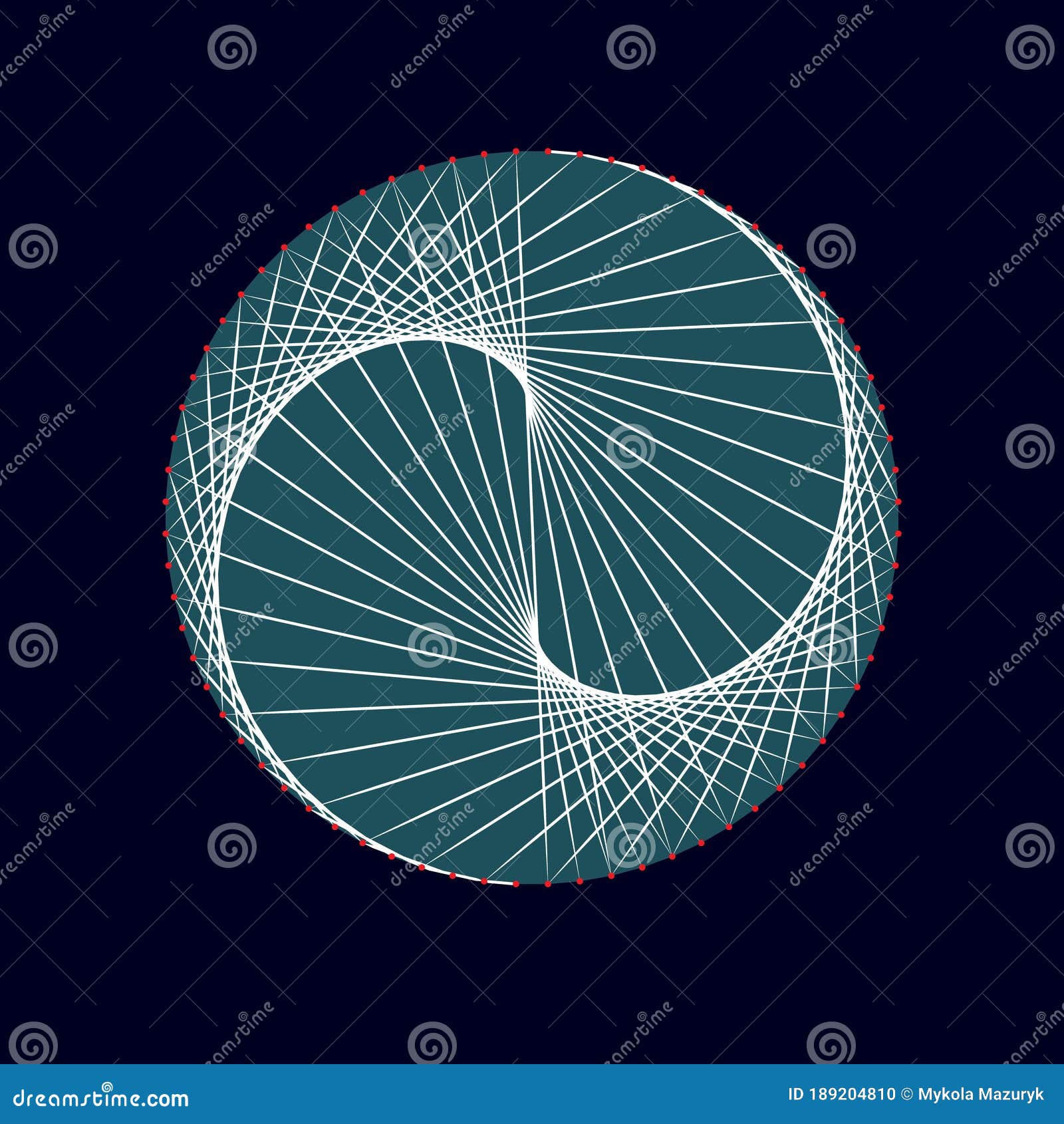 Abstract Background with Lines Like Yin and Yang Symbol Stock Vector ...