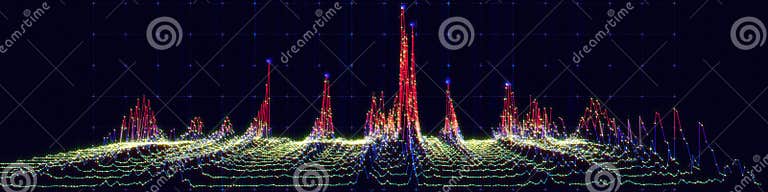 Abstract Background With Lines Noisy Algorithm Grid Connecting Dots On Dark Analytics Data