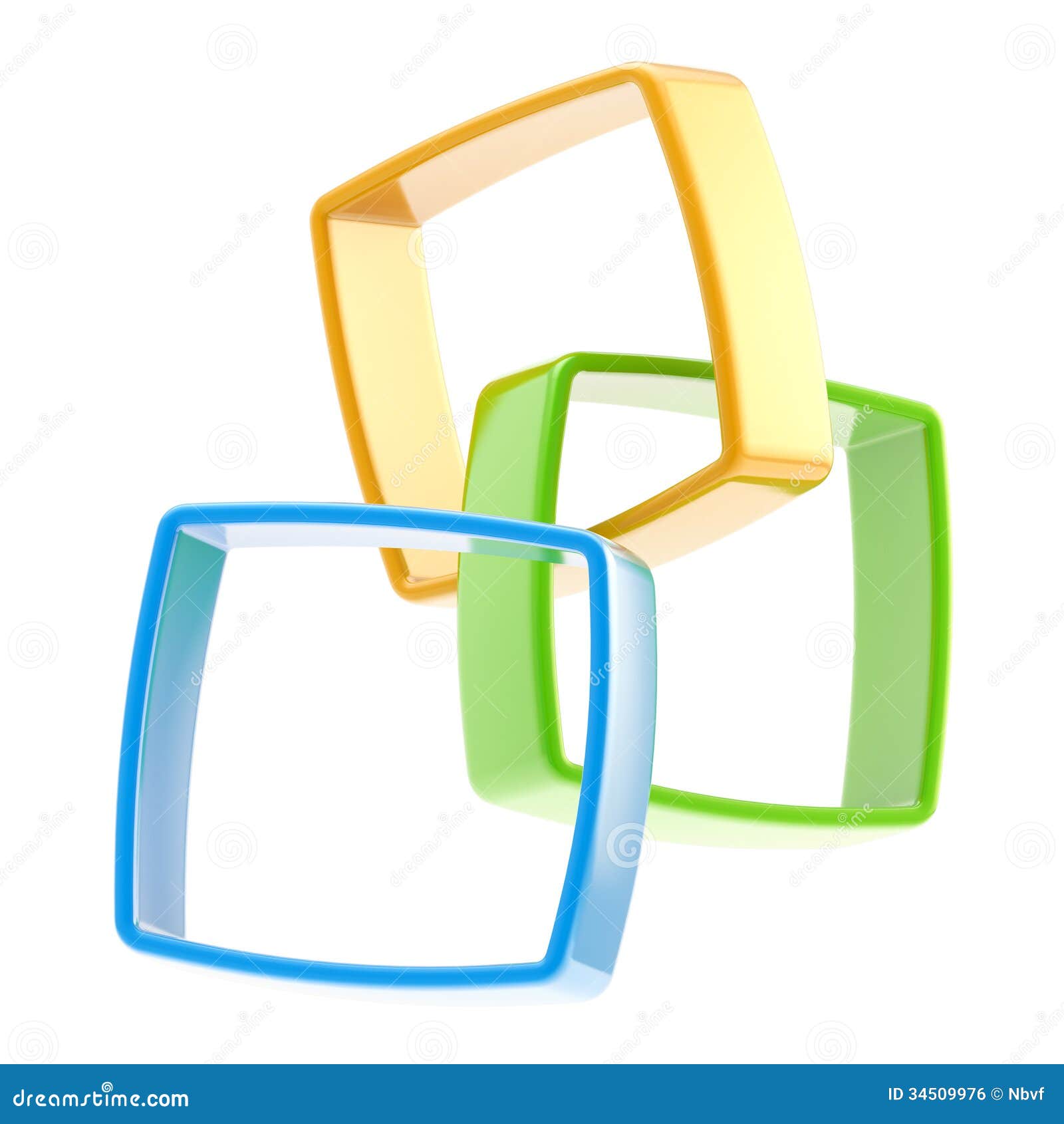 Abstract Background of Linked Squares Stock Illustration - Illustration ...