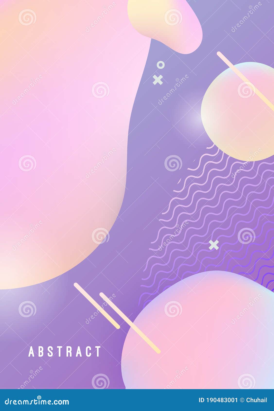 Abstract Background with Liquid Gradient Drops. Stock Vector ...