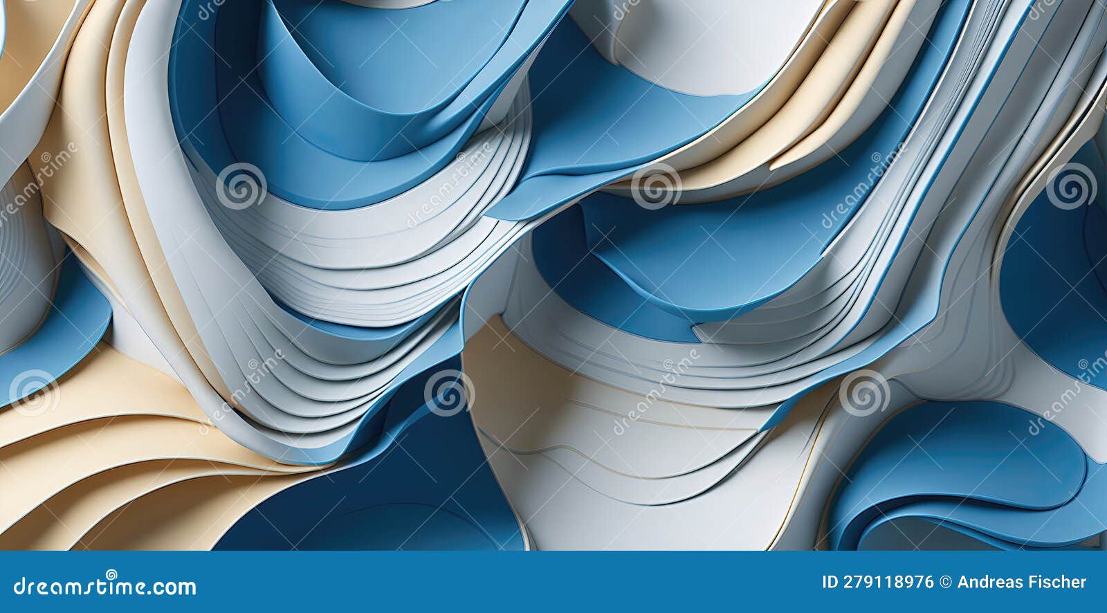 Abstract Background, Liquid Texture, Blue, White Color. Stock ...