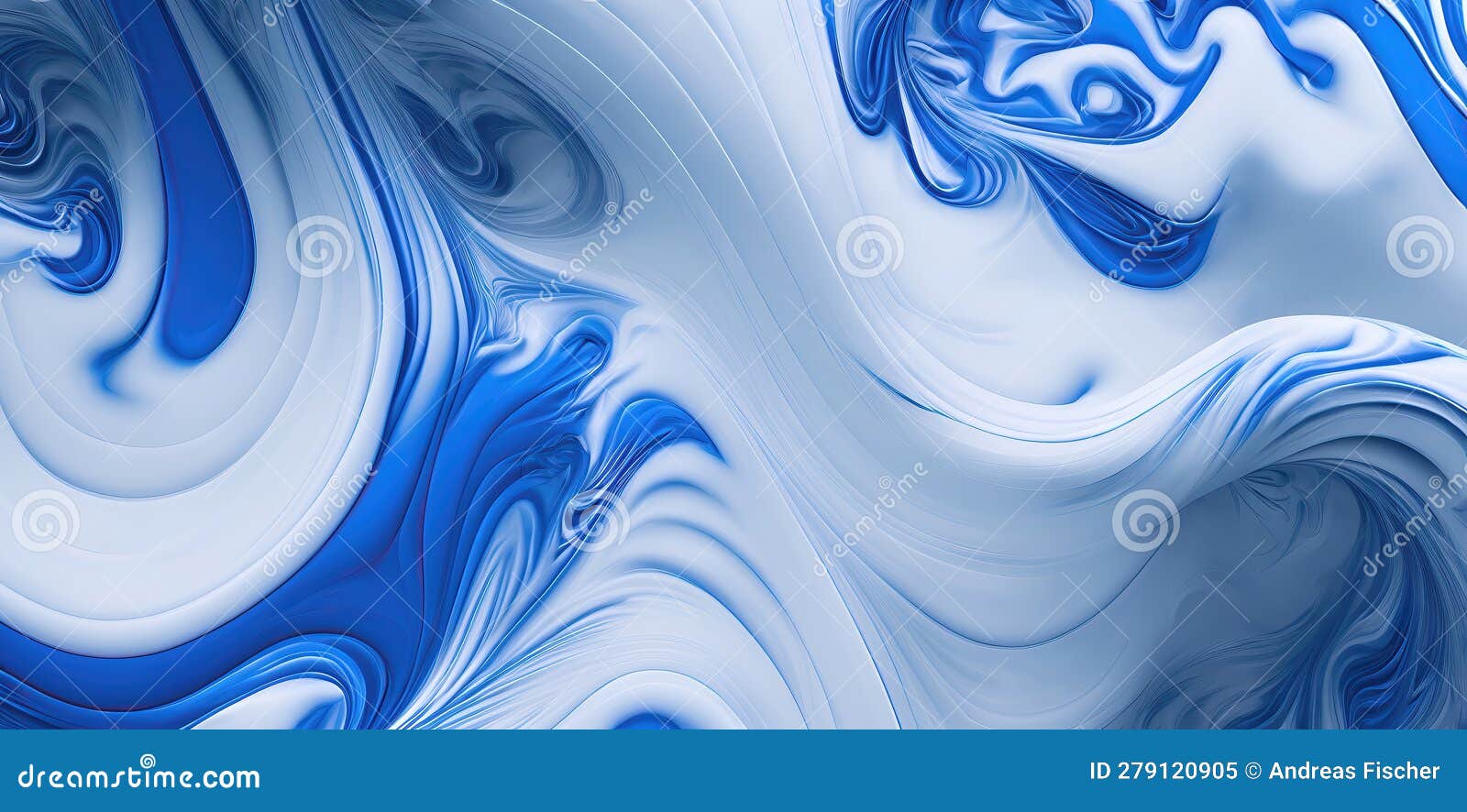 Abstract Background, Liquid Texture, White and Blue Color. Stock ...