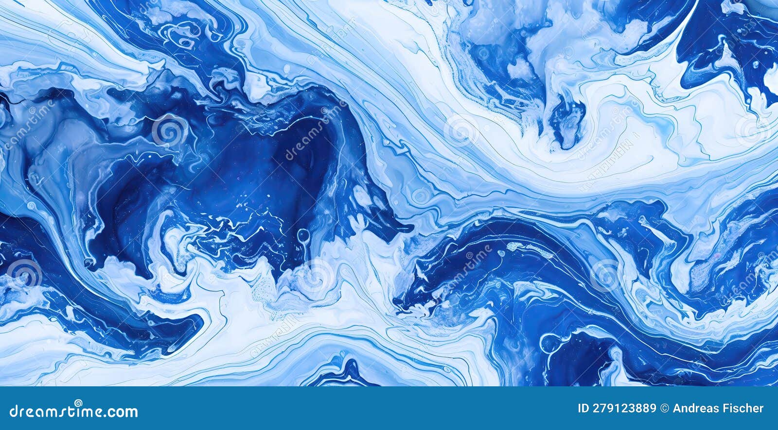 Abstract Background, Liquid Texture, White and Blue Color. Stock ...