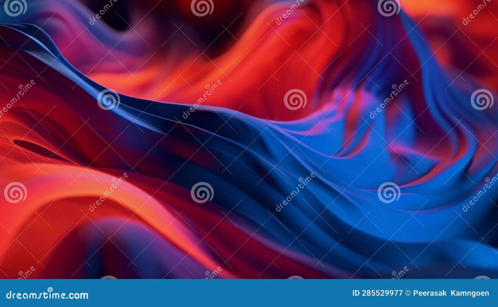Abstract Background, Liquid Wave, Red and Blue, Abstract Colorful ...