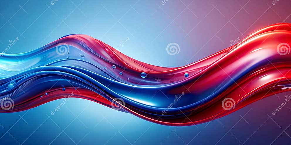 Abstract Background Liquid Wave Red and Blue Gradient Background AI ...