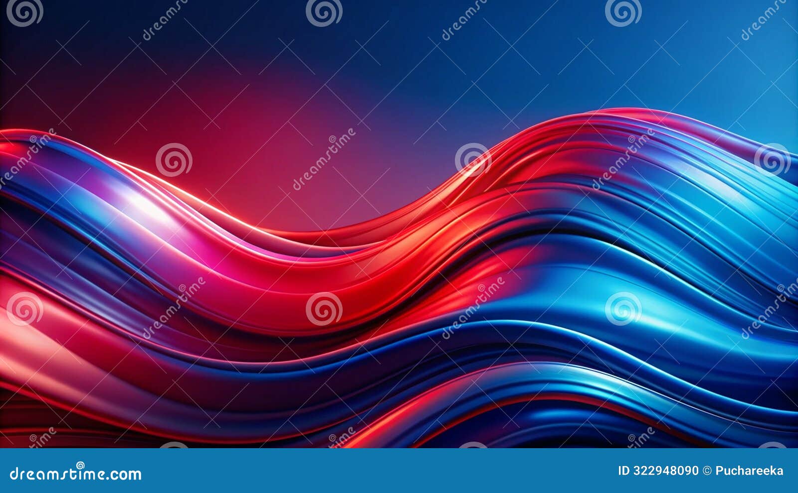 Abstract Background Liquid Wave Red and Blue Gradient Background ...