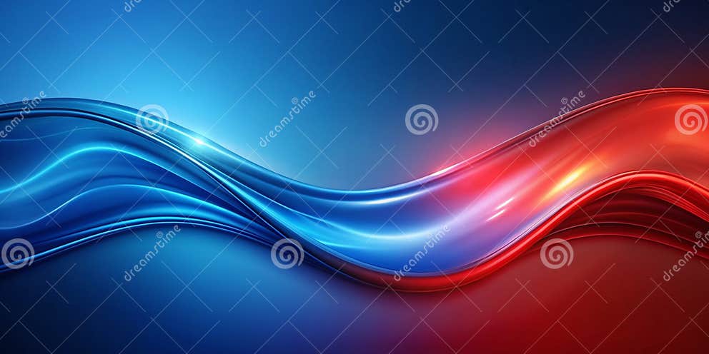 Abstract Background Liquid Wave Red and Blue Gradient Background ...
