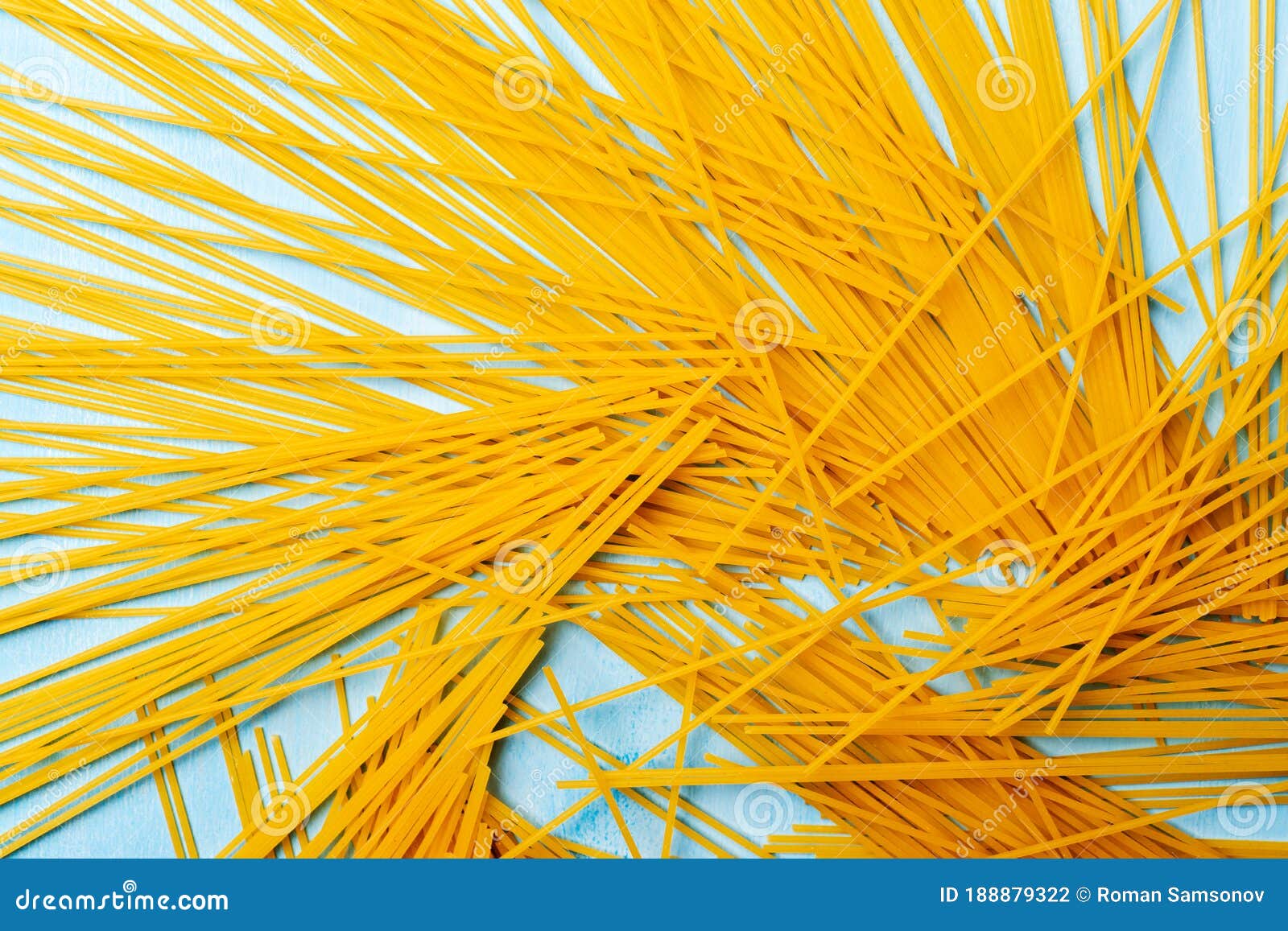 Macaroni Is Scattered On The Table. Ingredients For The Preparation Of ...