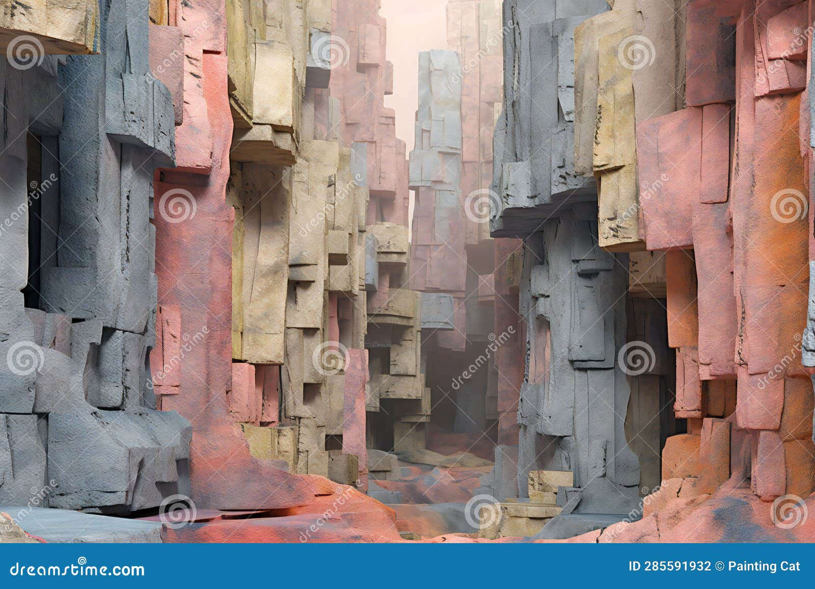 An Abstract Background with a Lot of Different Layers Stock ...