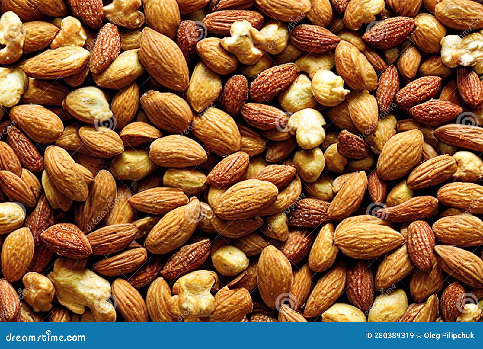 Abstract Background with Lots of Nuts, Ai-generated Stock Illustration ...