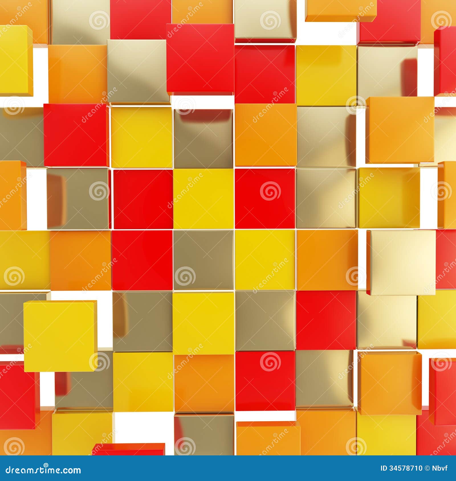 Abstract Background Made of Glossy Square Plates Stock Illustration ...