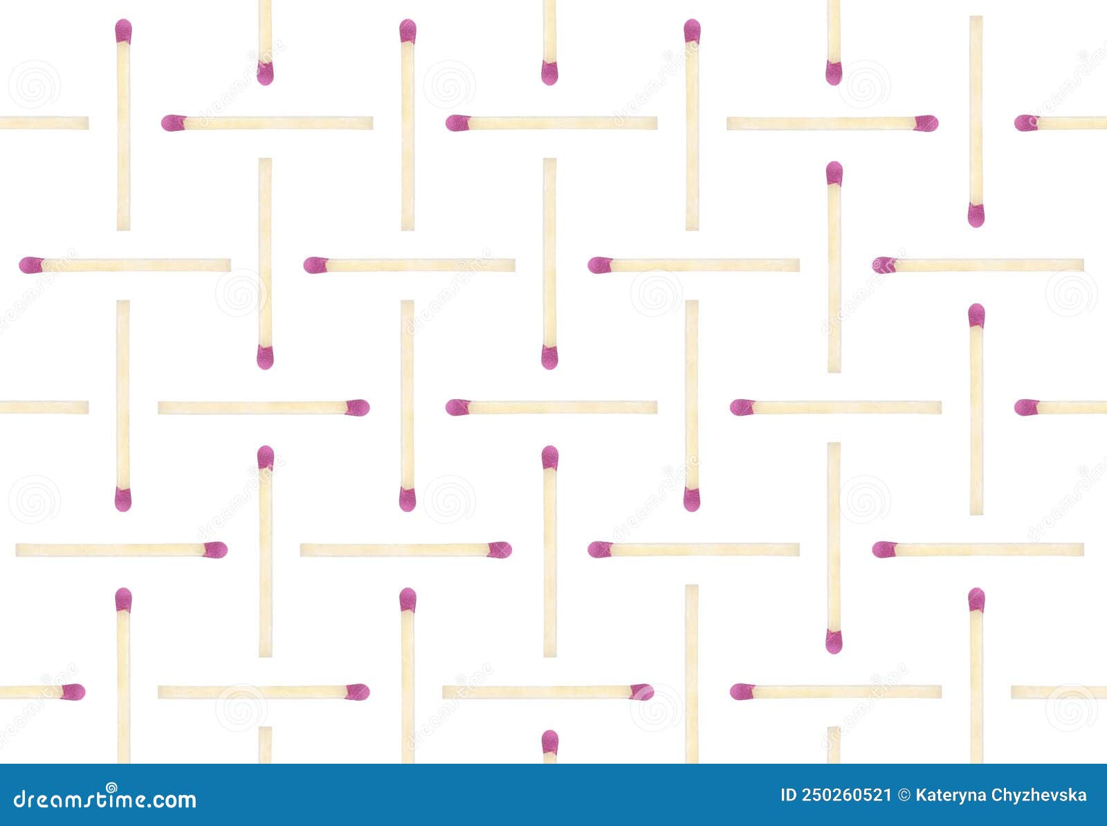 Matchsticks on White Background Stock Illustration - Illustration of ...