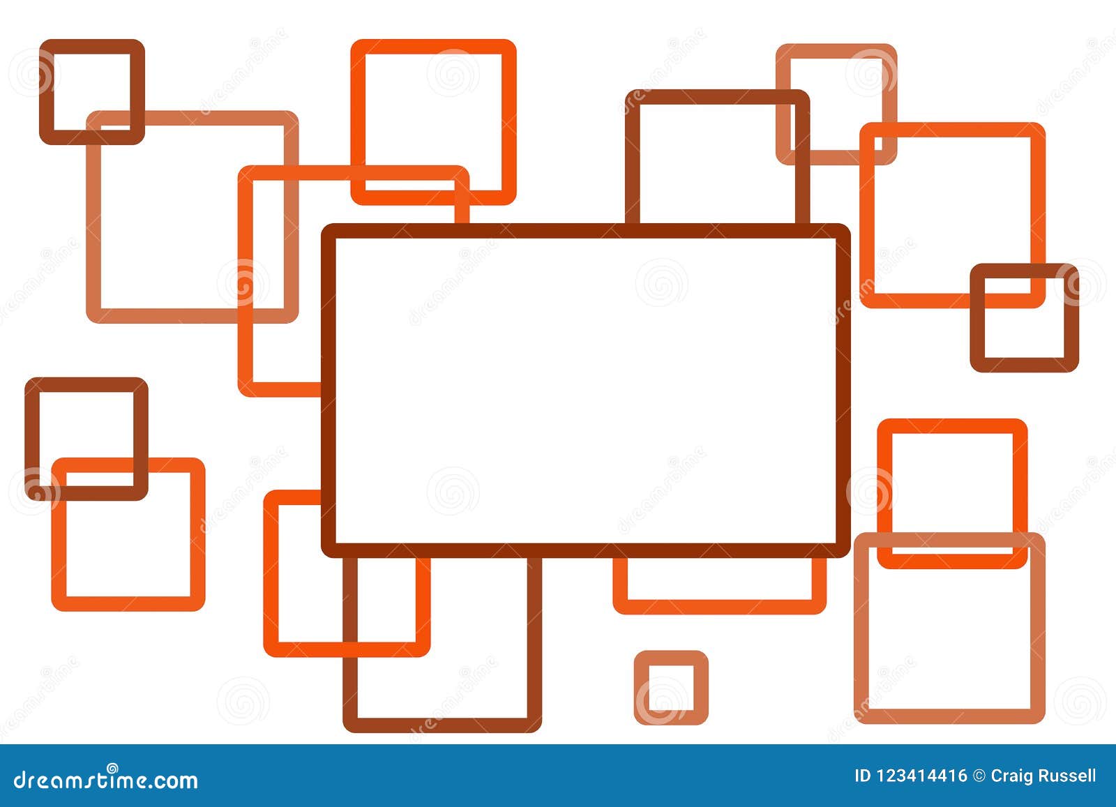 Abstract Background Made from Orange Squares Stock Illustration ...