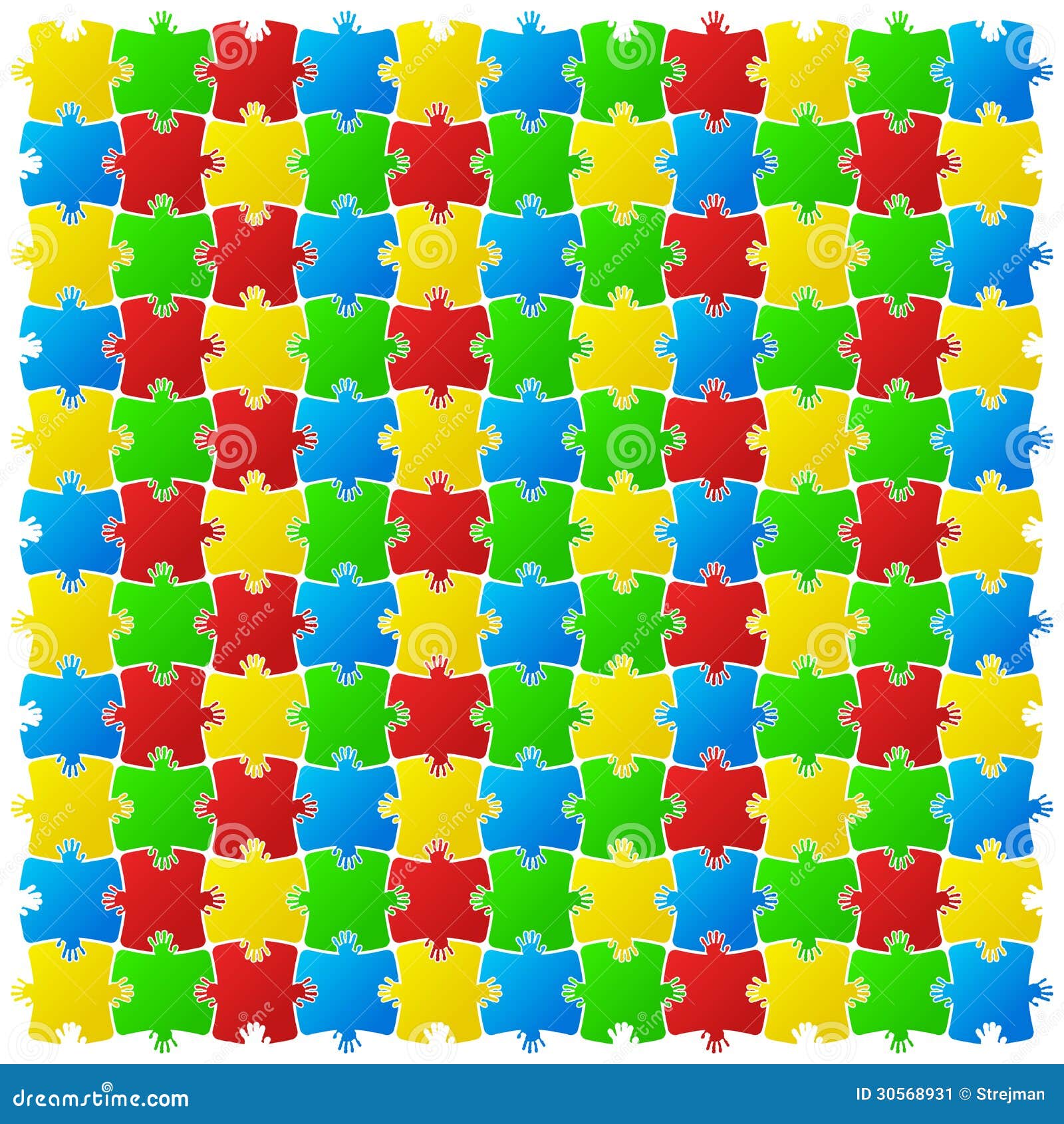 Abstract Background Made from Puzzle Pieces Stock Vector - Illustration ...