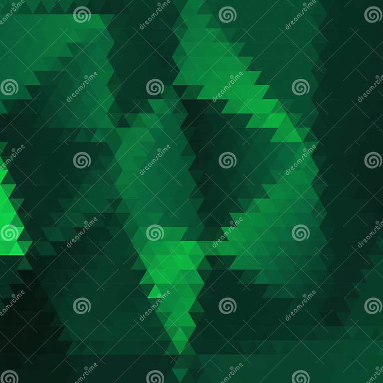 Abstract Background Made of Small Green Triangles. Eps 10 Stock ...