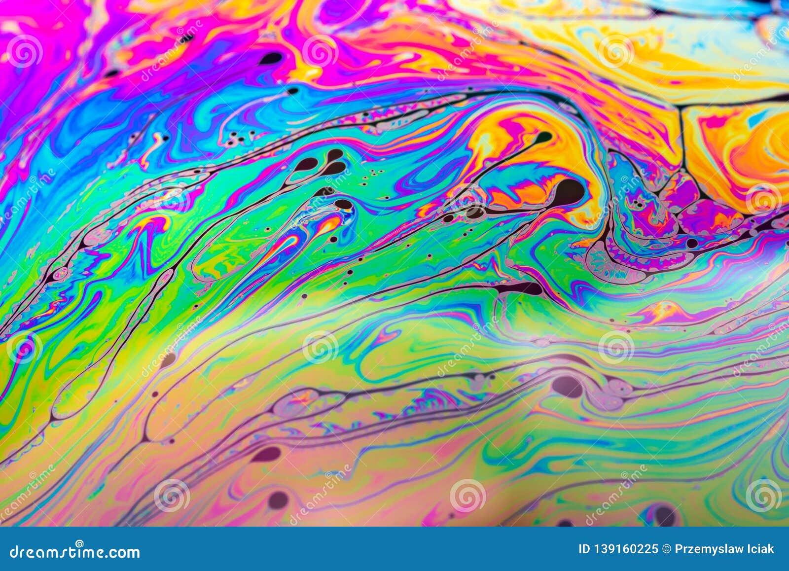 Abstract Background Made from Soap Bubble Reflecting Light Stock Image ...