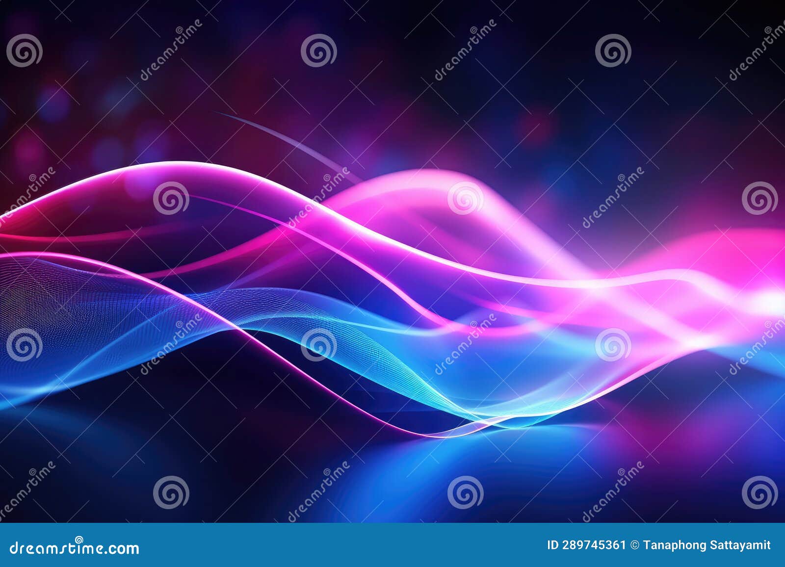 Abstract Background with Magic Blue and Purple Wave Lines Stock ...