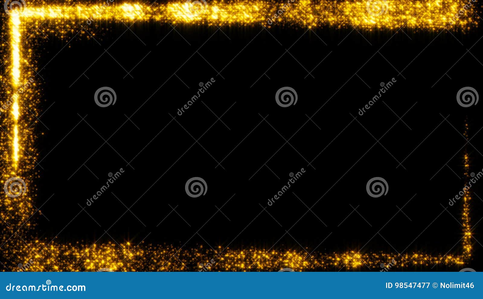 Abstract Background with Magic Border. 3d Render Stock Illustration ...