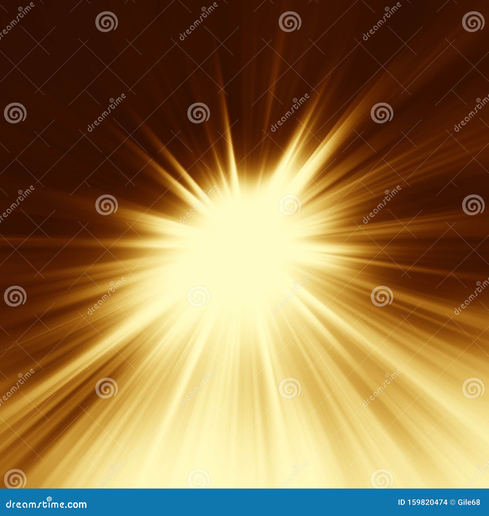 Abstract Background. Magic Light with Gold Burst. Gold Light Stock ...