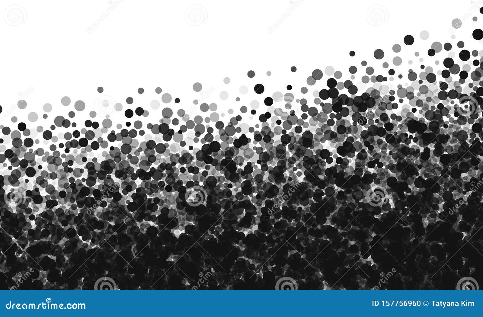 Abstract Background of Many Circles of Different Sizes and Different ...