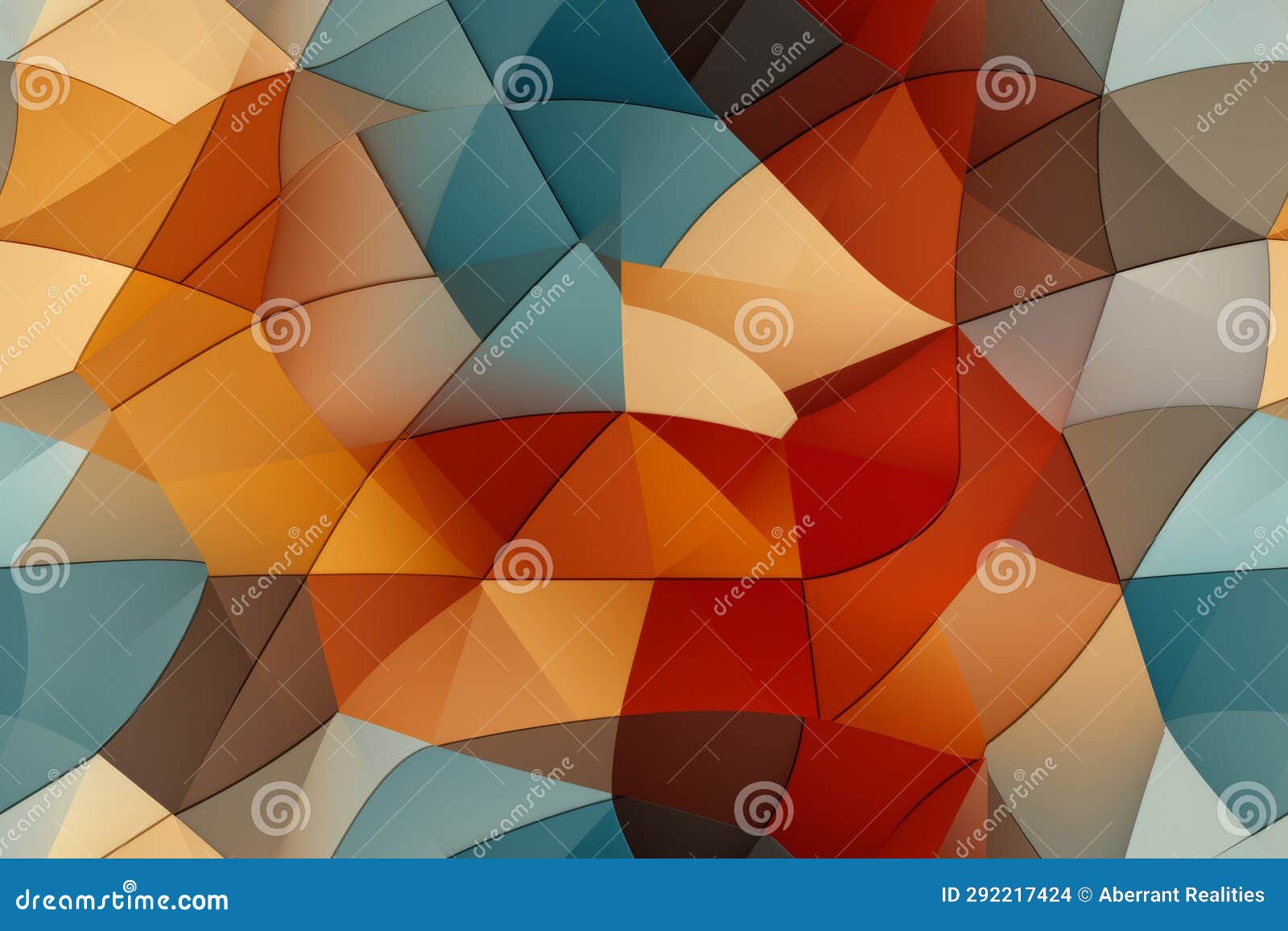 Abstract Background with Many Different Colored Shapes Stock ...