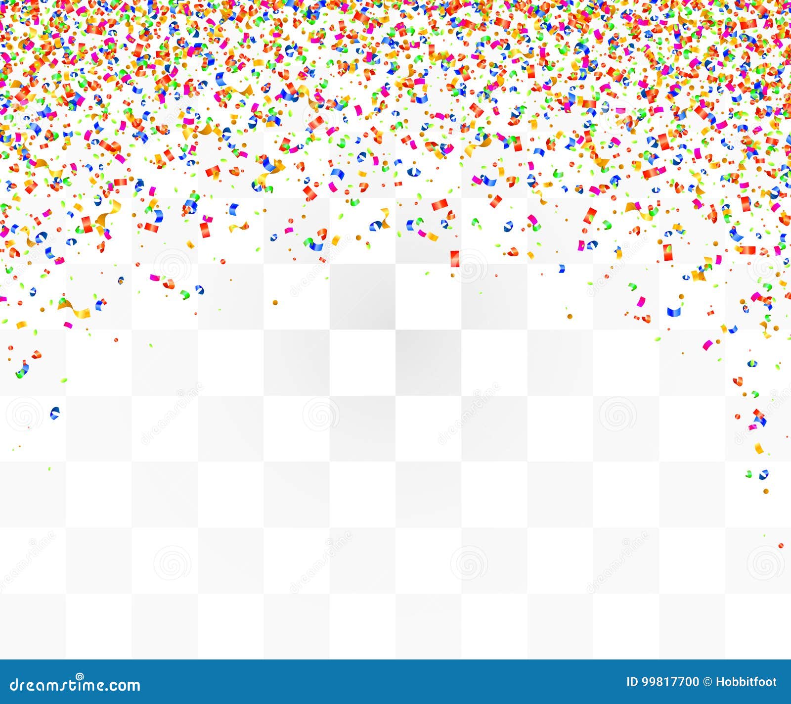 Abstract Background with Many Falling Colorful Tiny Confetti Pieces ...