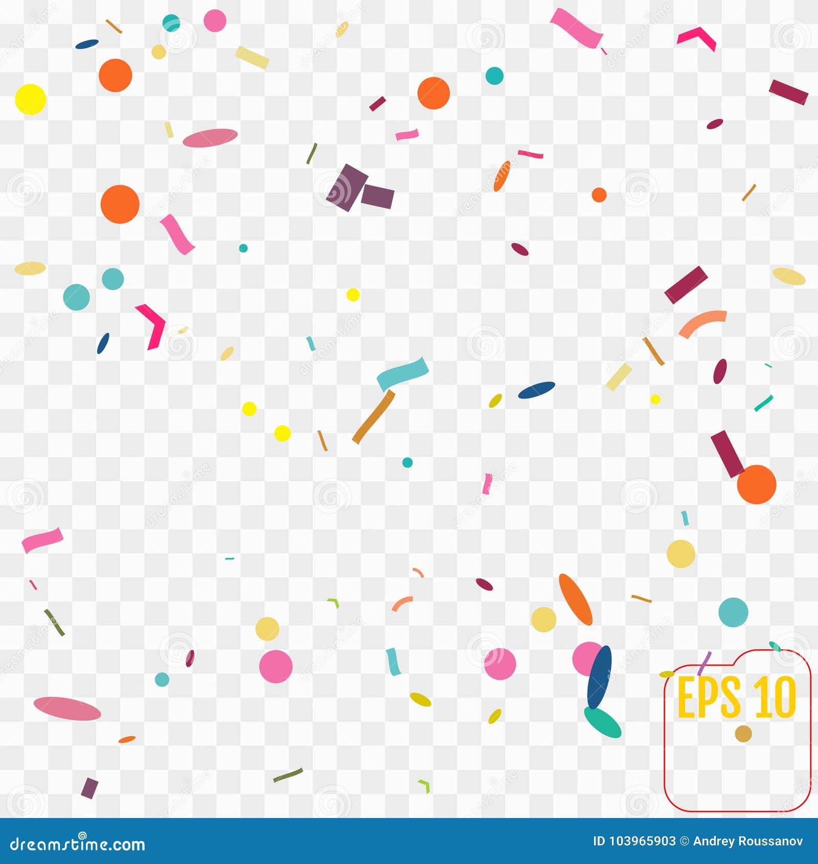 Abstract Background with Many Falling Tiny Confetti Pieces. Stock ...