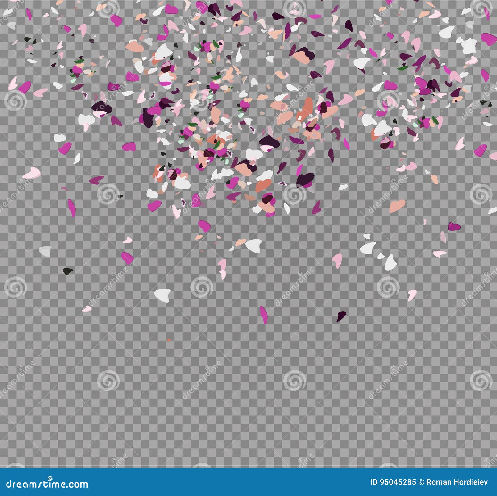 Abstract Background with Many Falling Tiny Confetti Pieces. Background ...