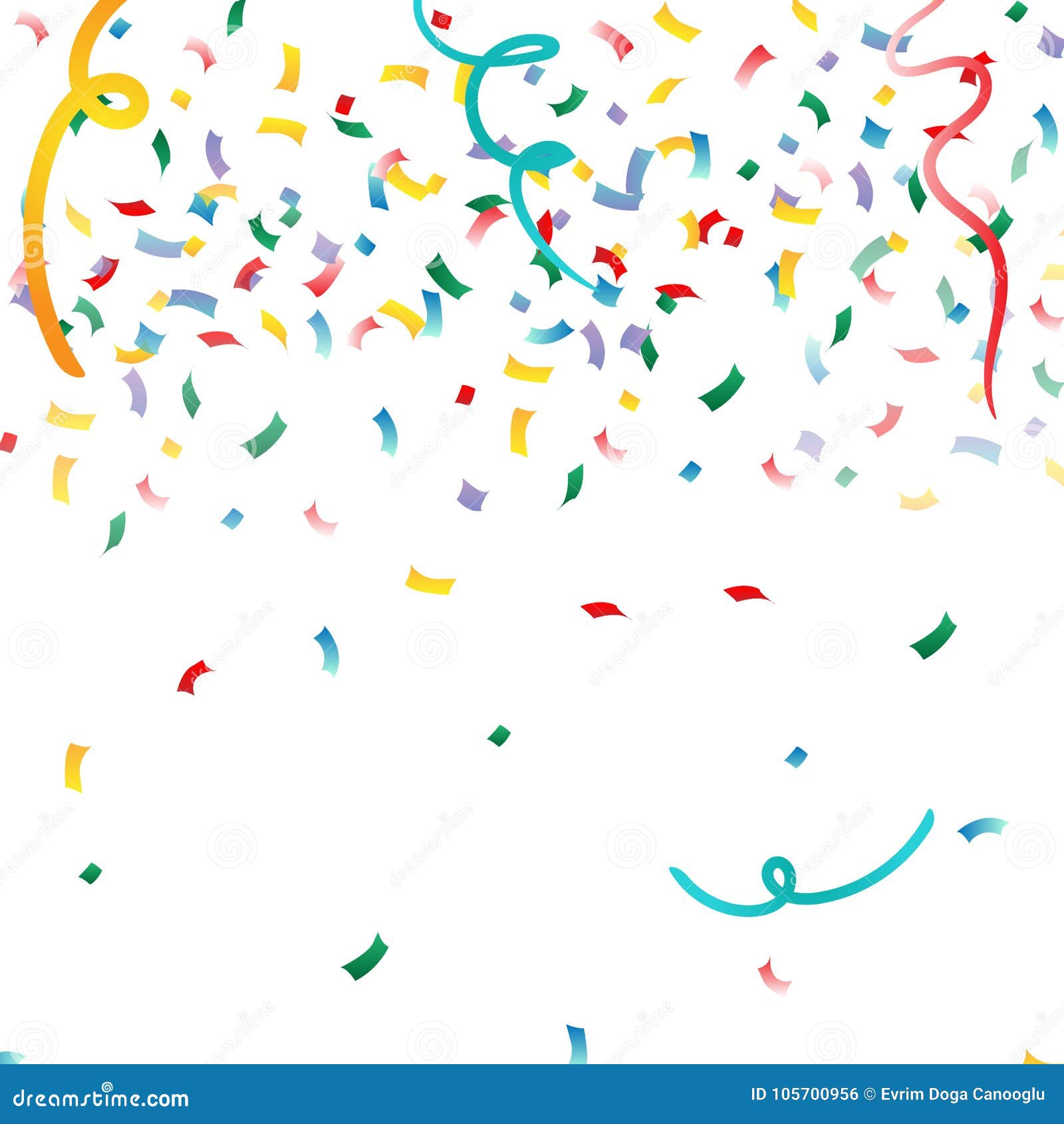 Abstract Background with Many Falling Tiny Confetti Pieces. Vector ...