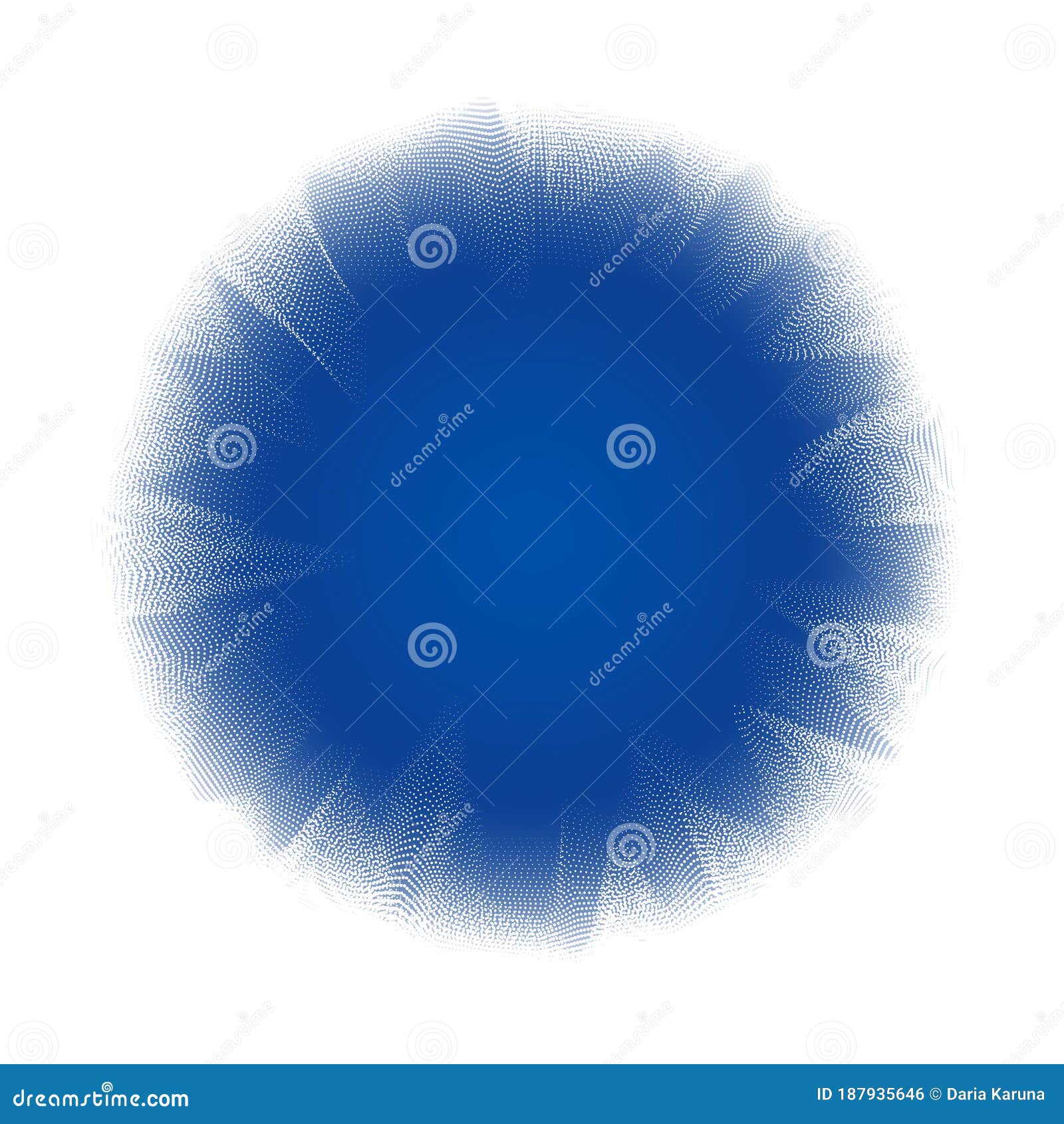 Abstract Background with Many Particles. Optical Illusion of Distortion ...