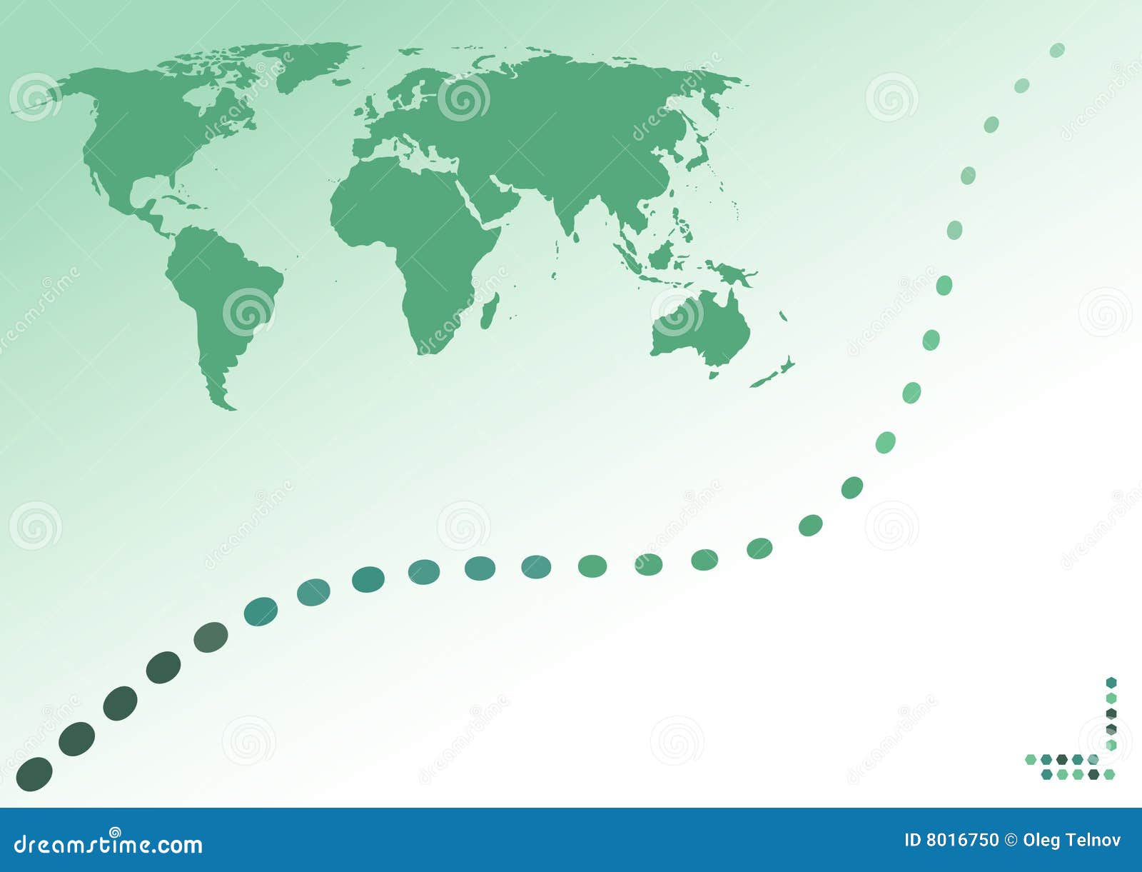 Abstract Background with Map and Circles Stock Vector - Illustration of ...