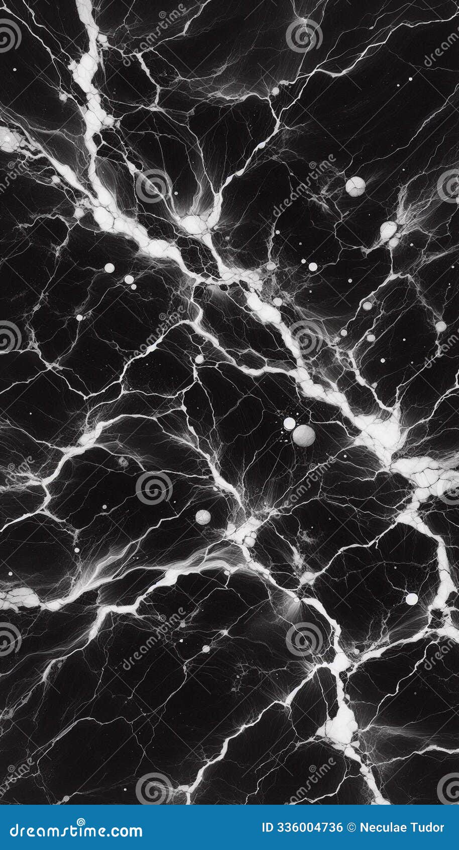 Abstract Background Marble Pattern Original Art in Black and White ...