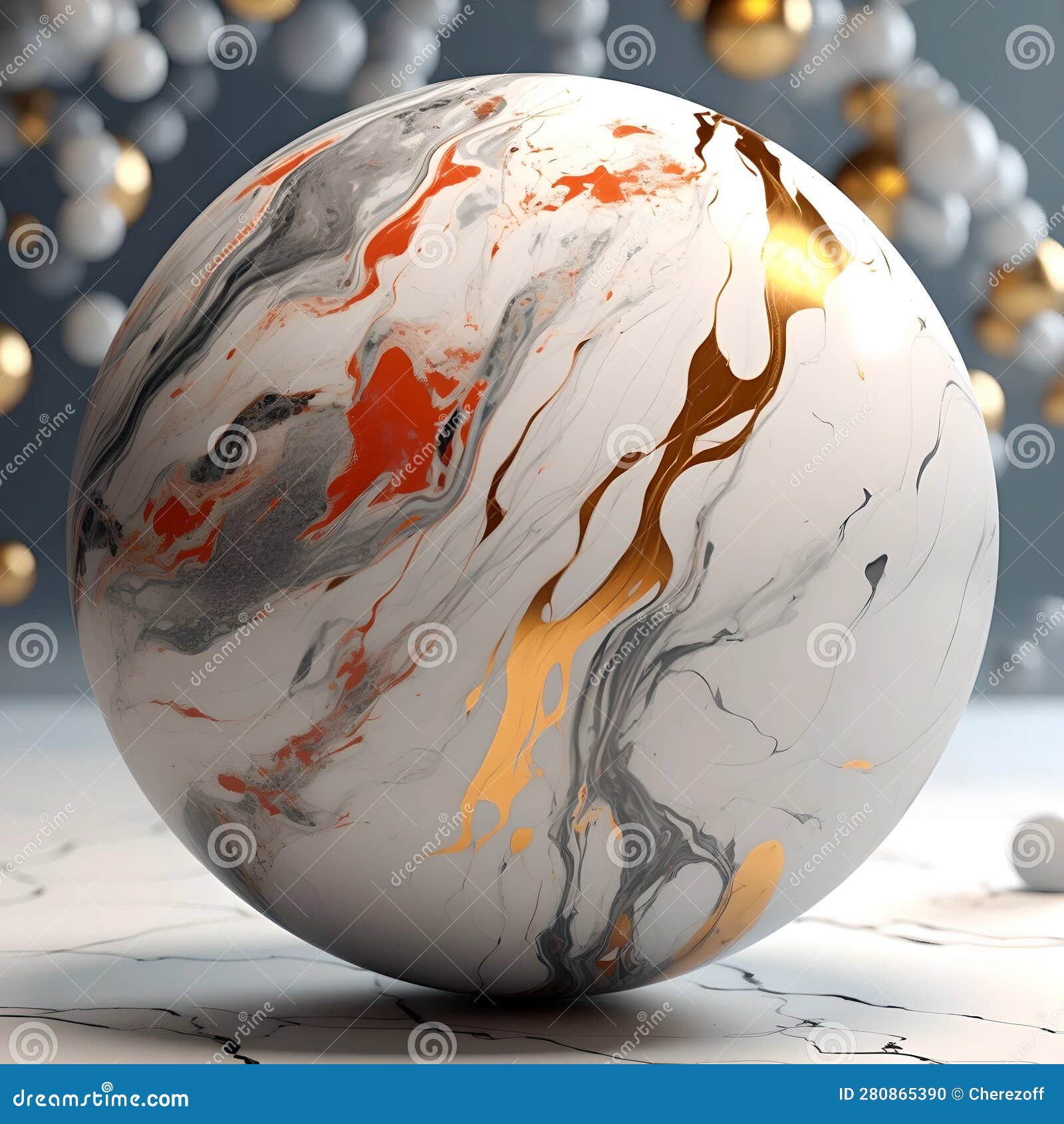 Abstract Background of Marble Spheres Stock Illustration - Illustration of paint, graphic: 280865390
