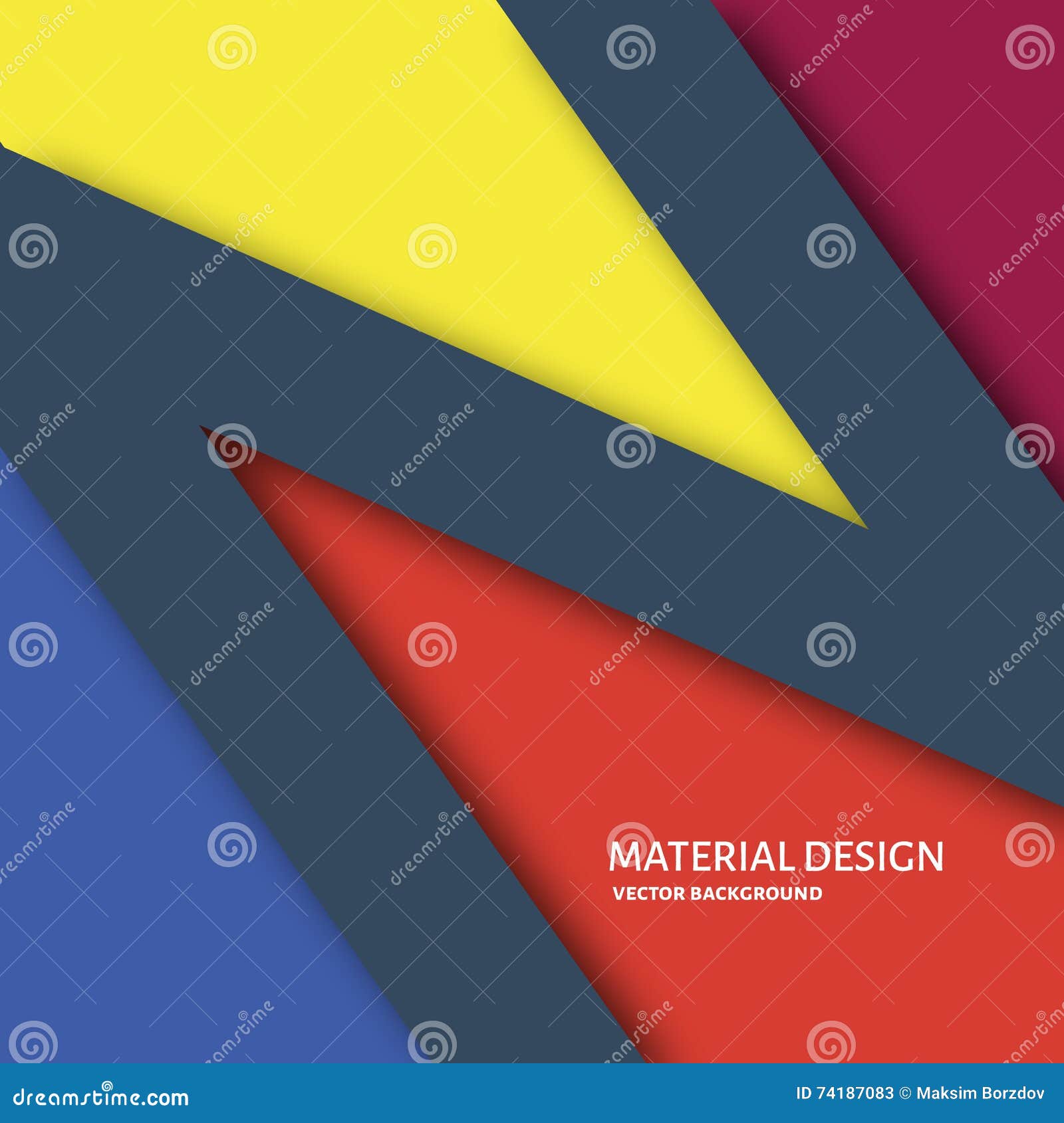 Abstract Background Material Design Template. Stock Vector ...