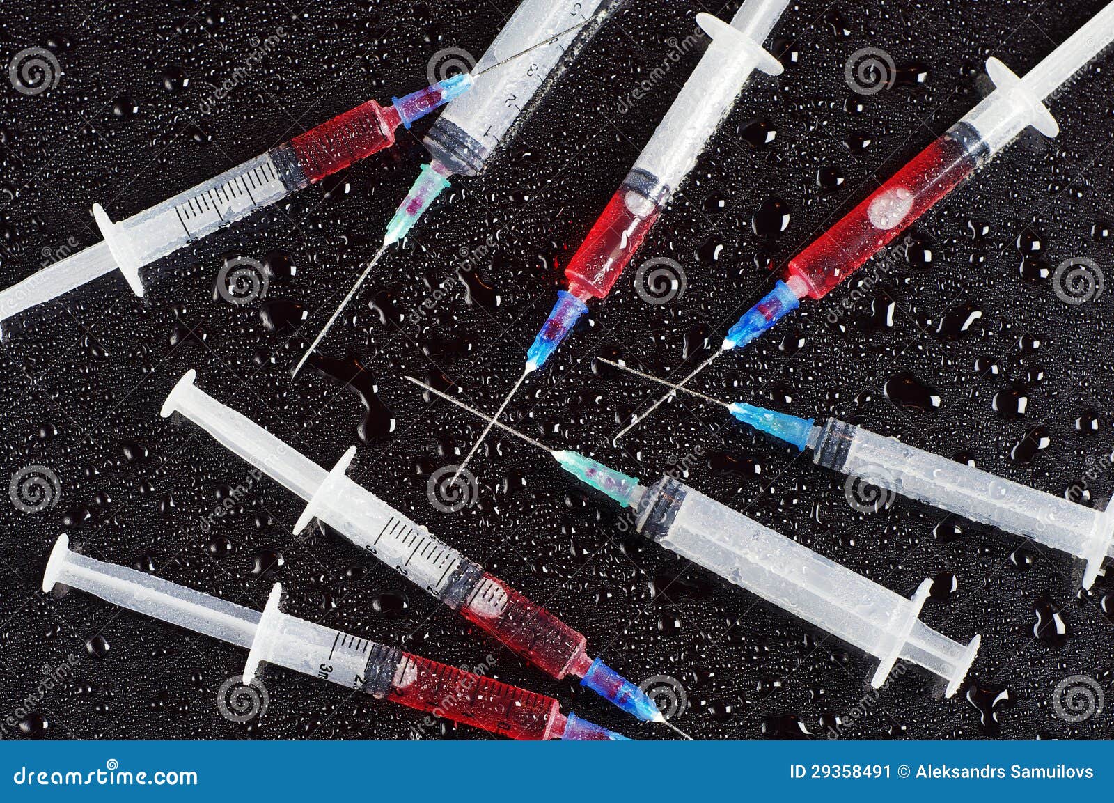 Abstract Background with Medical Syringe Stock Image - Image of ...
