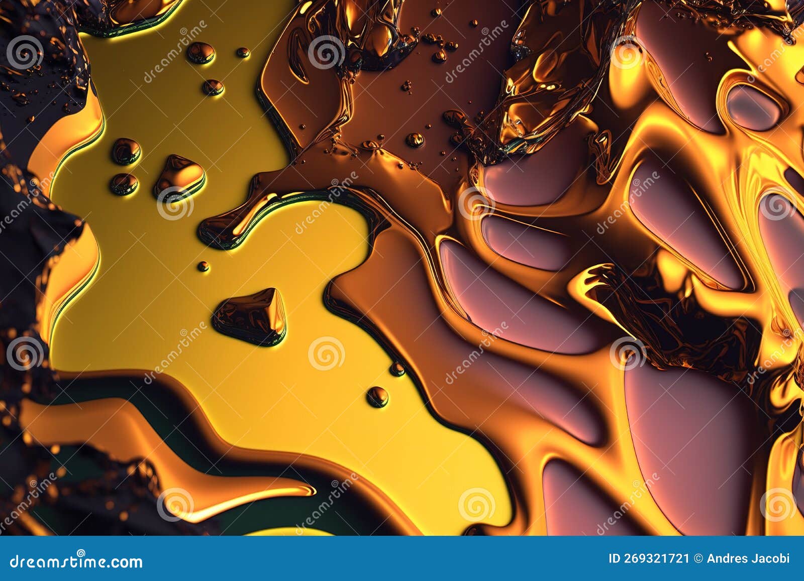 Abstract Background of Melted Paint Stock Illustration - Illustration ...
