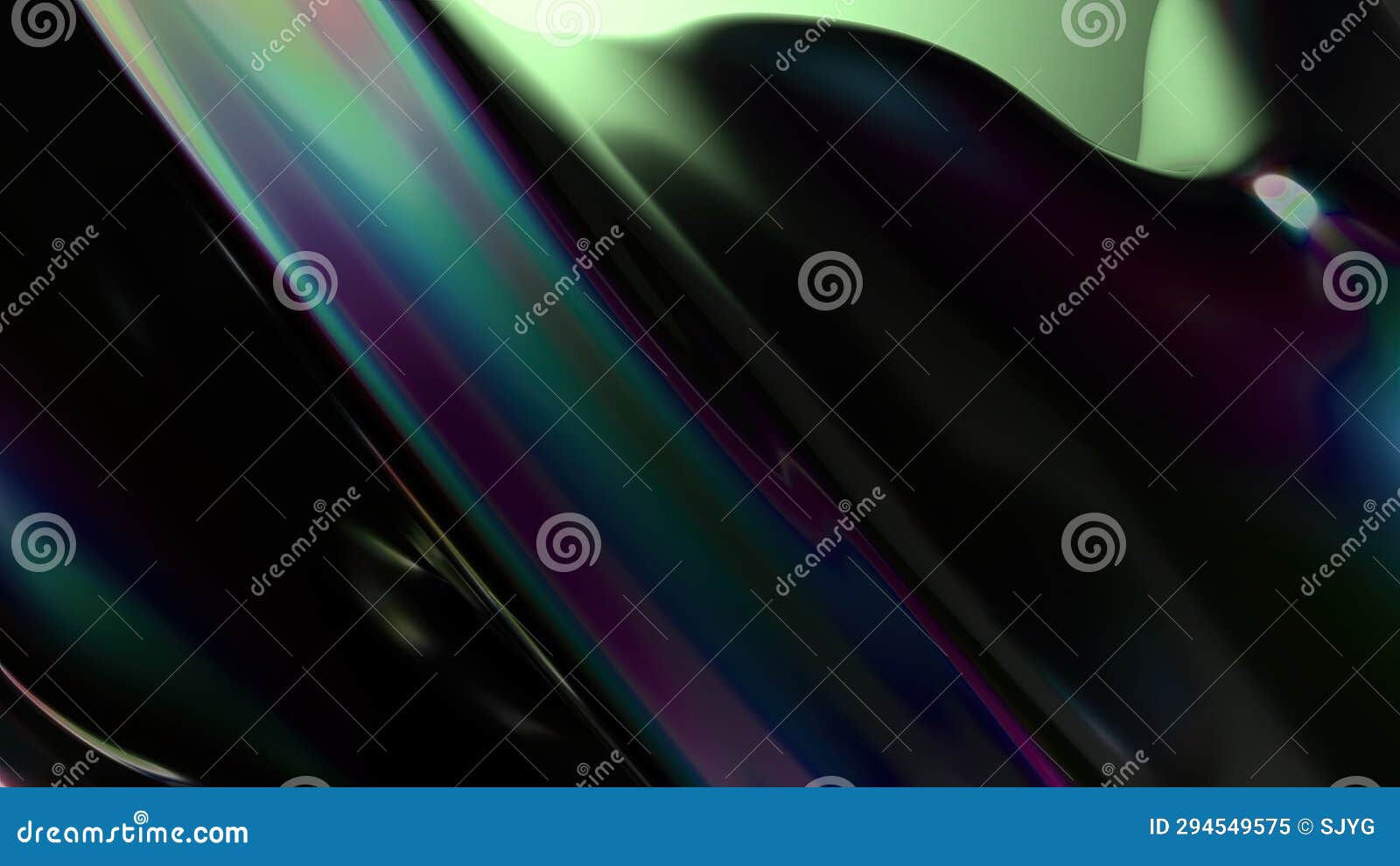 Abstract Background of Metal Plate Luxury Curved Rainbow Reflection ...