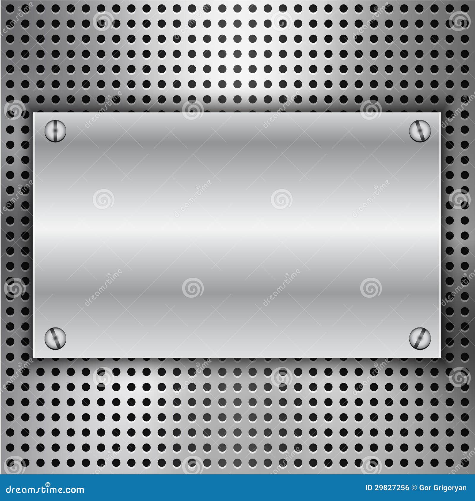 Abstract Background with Metal Inset Stock Vector - Illustration of ...