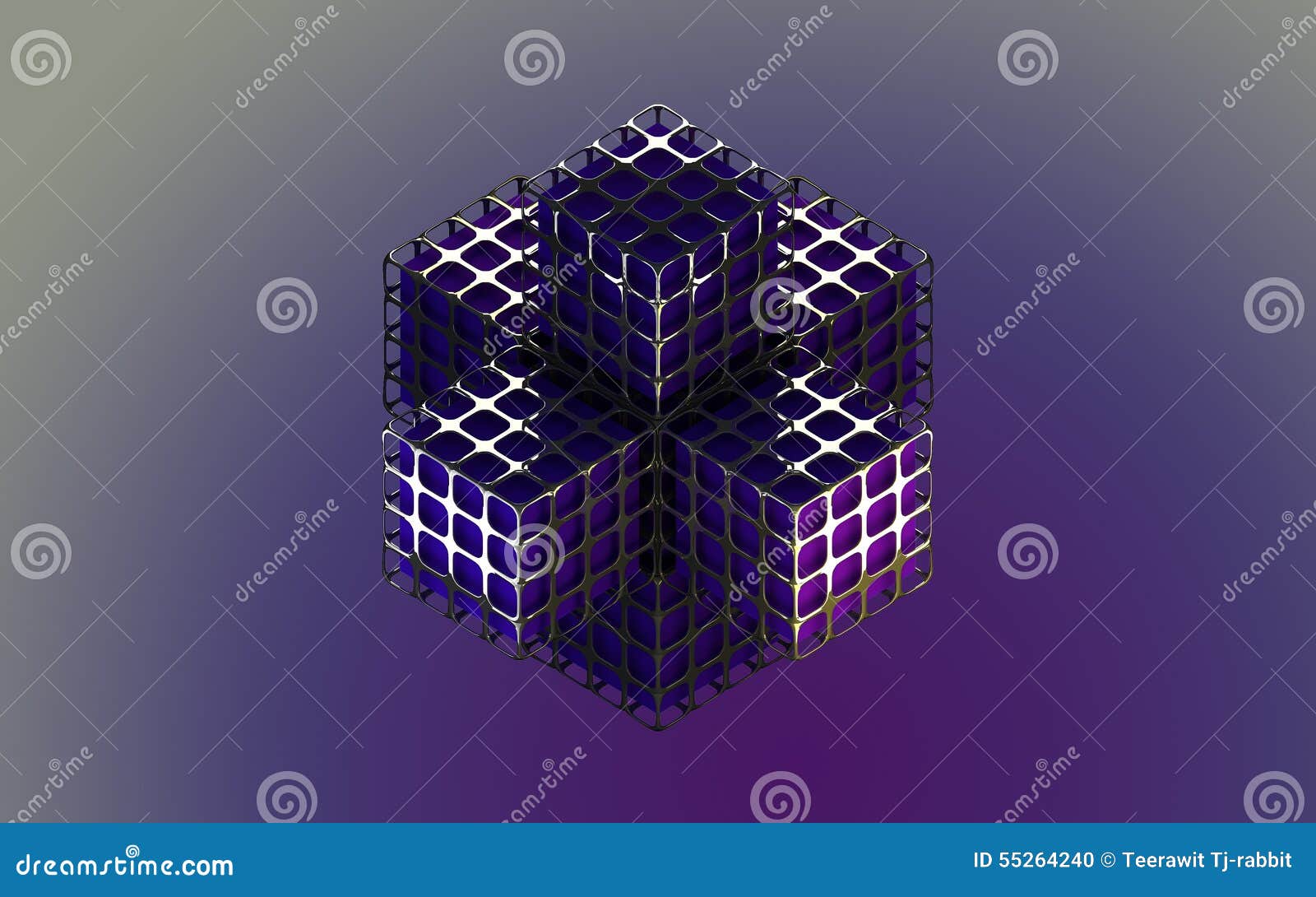 Abstract Background Metallic Purple Box Stock Illustration ...