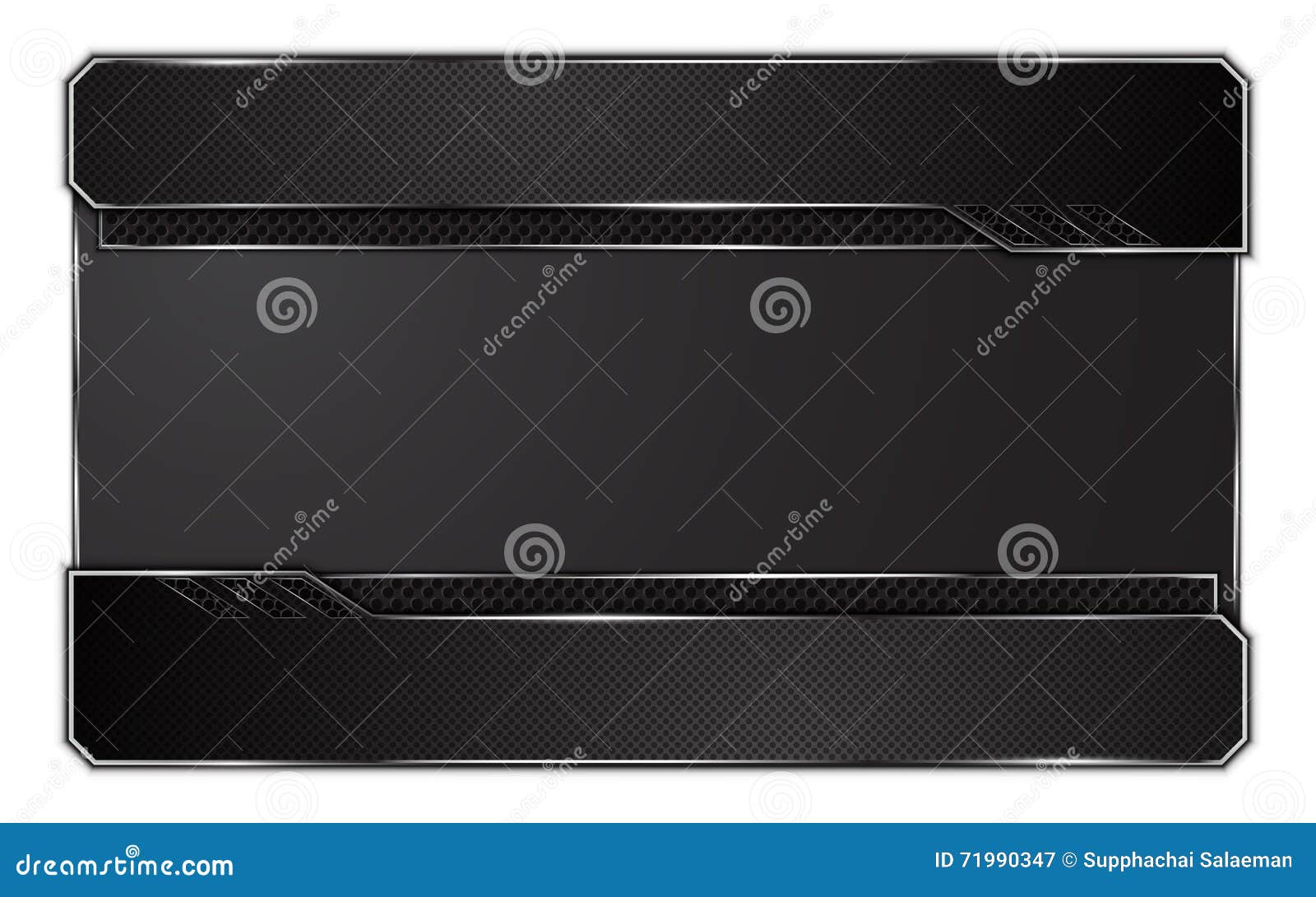Abstract Background Metallic Steel Texture Frame Design Hi Tech Concept ...