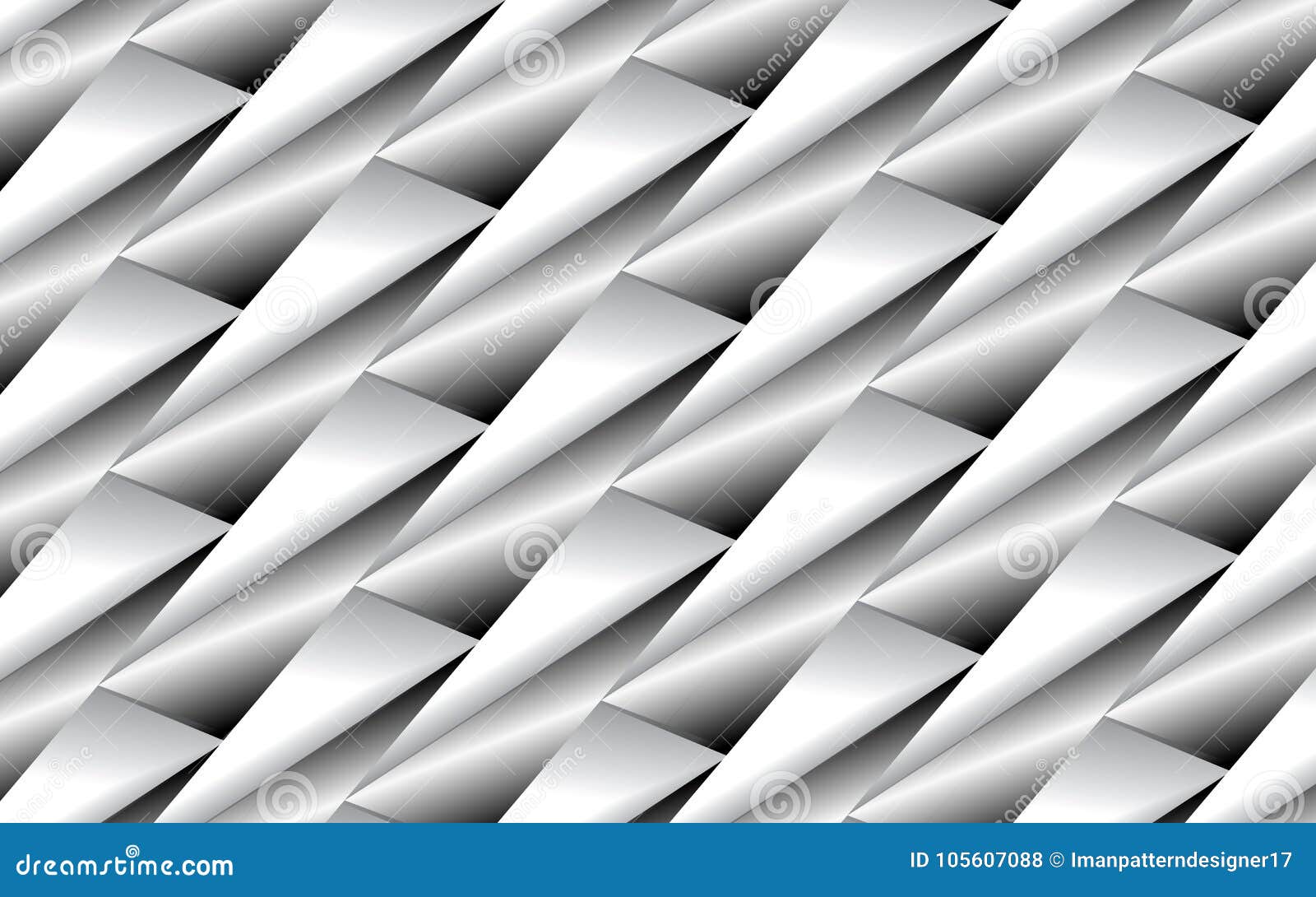Abstract Background of Metallic Triangles in 3D Over a Surface of ...
