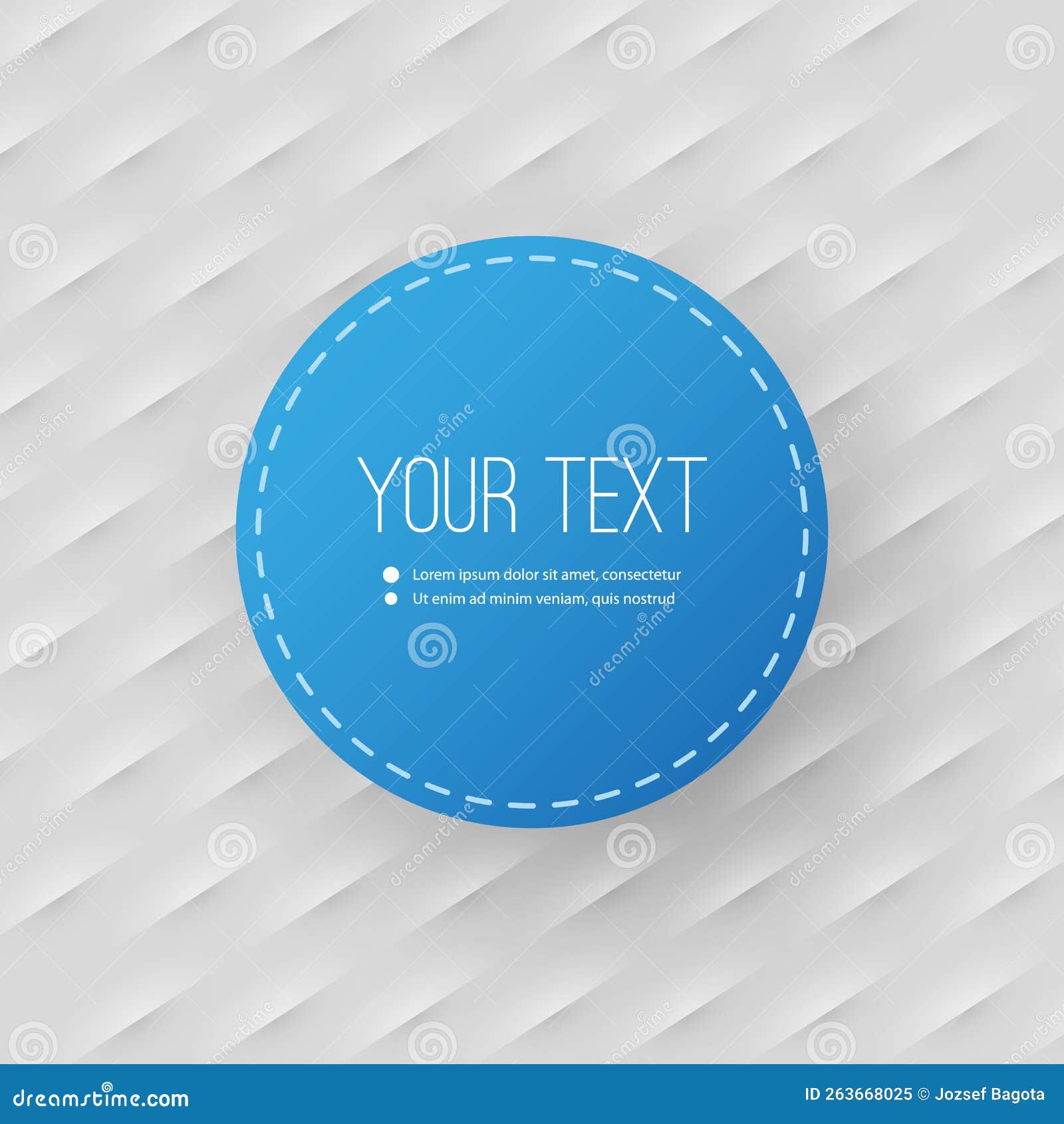 Abstract Background with Minimal Circular Text Box Design Stock Vector ...