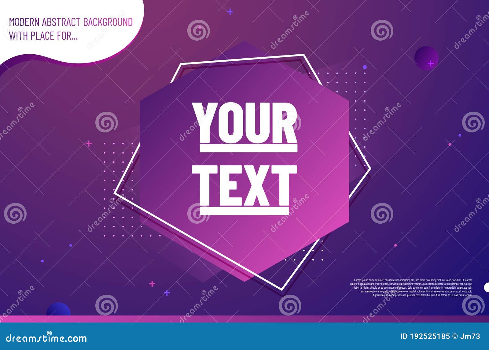 Abstract Background with Modern Gradients and Empty Frame for Text ...