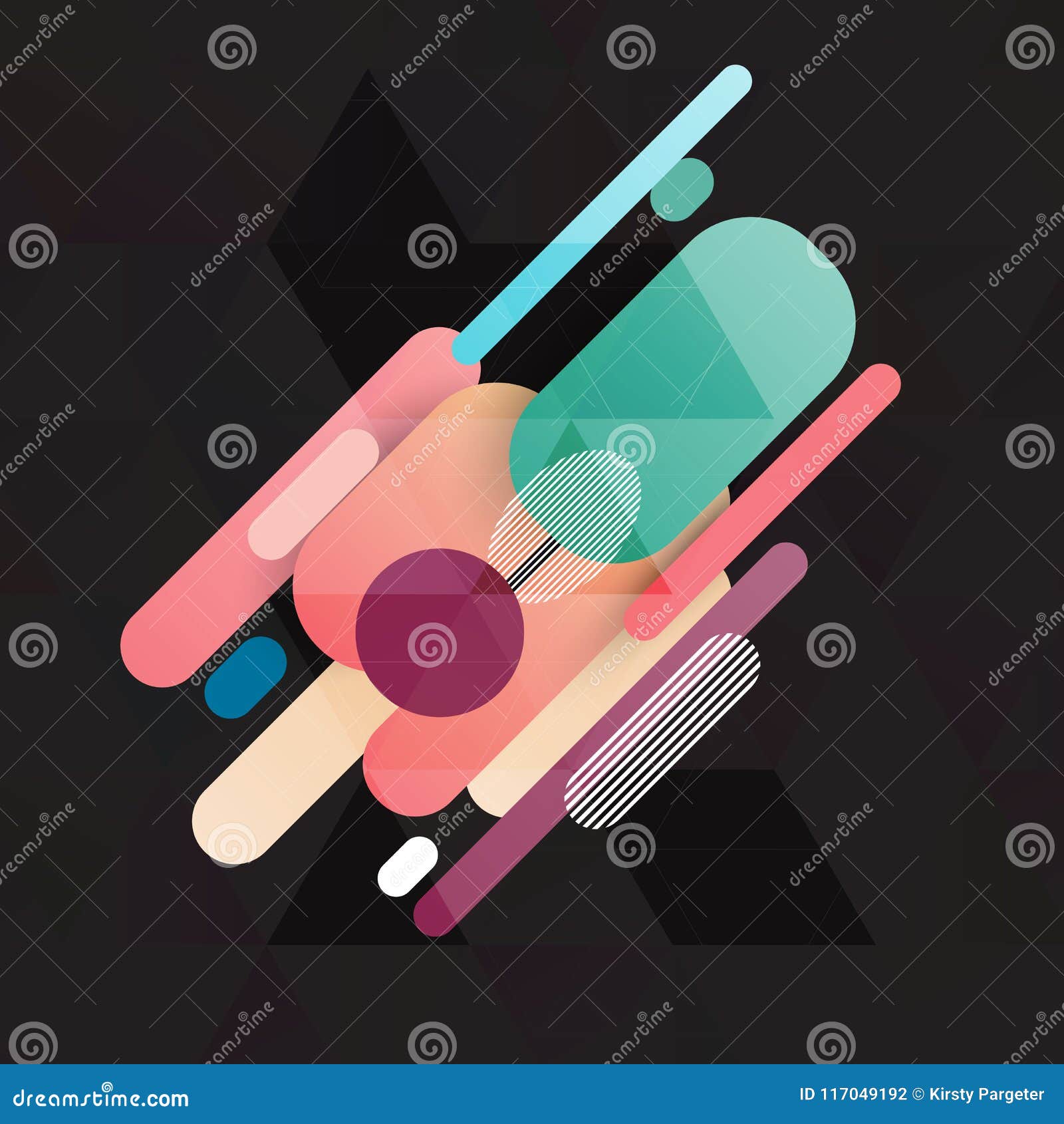 Retro abstract background stock vector. Illustration of banner - 117049192